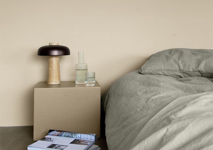 Mal nattbord i betong til soverommet - LADY Inspirasjonsblogg