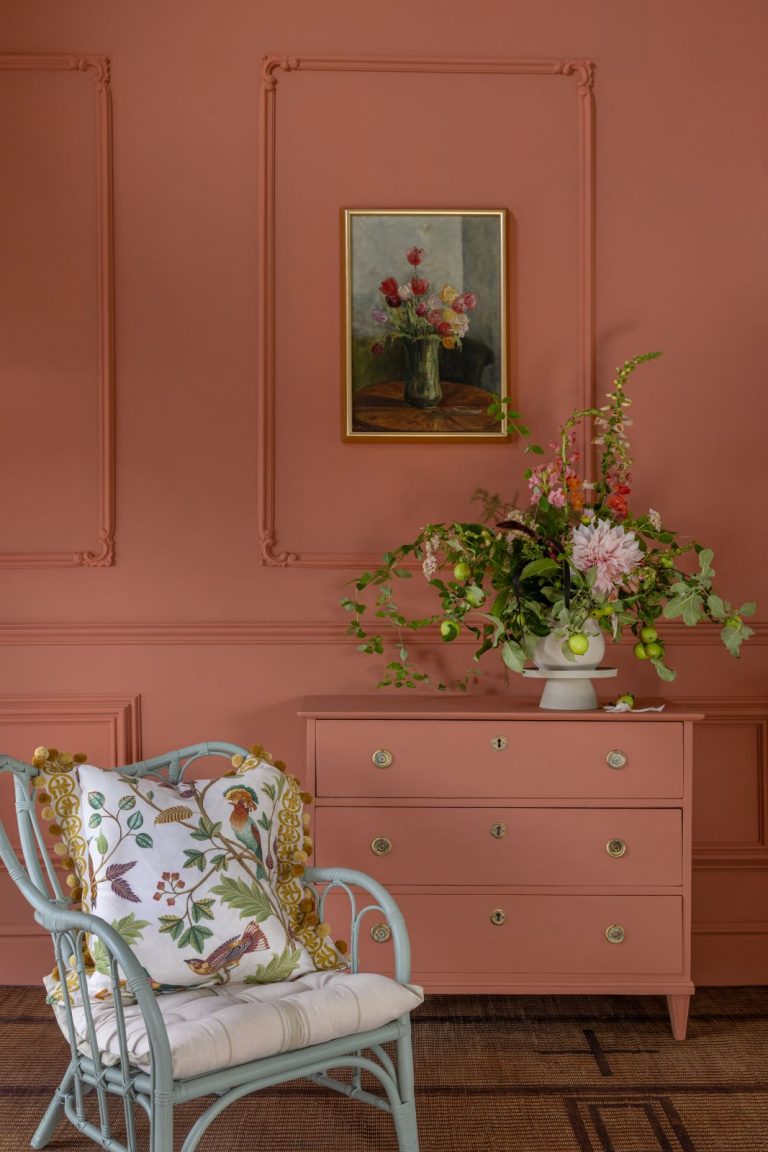 Vakkert interiør med 20217 Muted Coral - LADY Inspirasjonsblogg